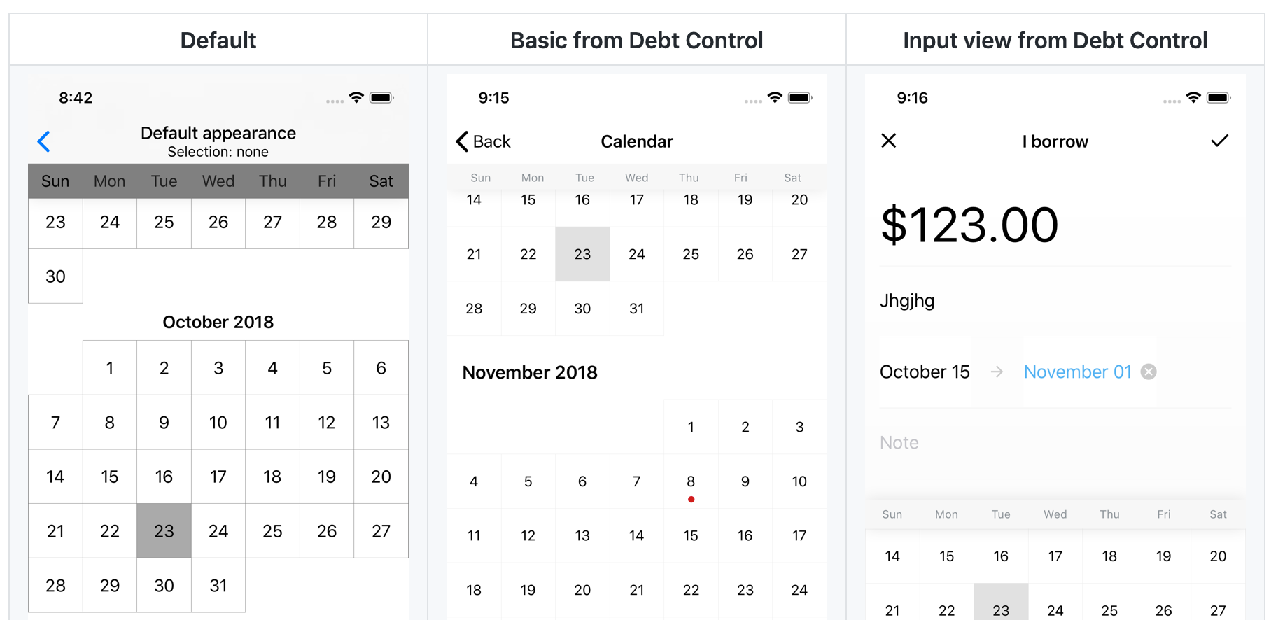 An easy-to-use, fully customizable, beautiful calendar for iOS apps